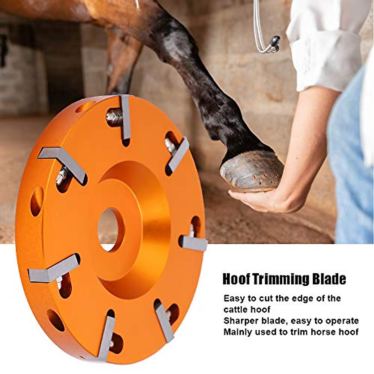 Yosoo Hoof Blade Hoof Nipper Tools Alloy Livestock Sheep Cattles Horses Hoof Trimming Disc Plate Tool for Home Indoor Outdoor