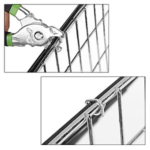 Mr. Pen- Galvanized Hog Rings, 3/4", 420 Pcs, Hog Rings Upholstery, Hog Rings for Furniture Upholstery, Auto Upholstery, Meat & Sausage Casings, Fencing, Animal Pet Cages, Shock Cords