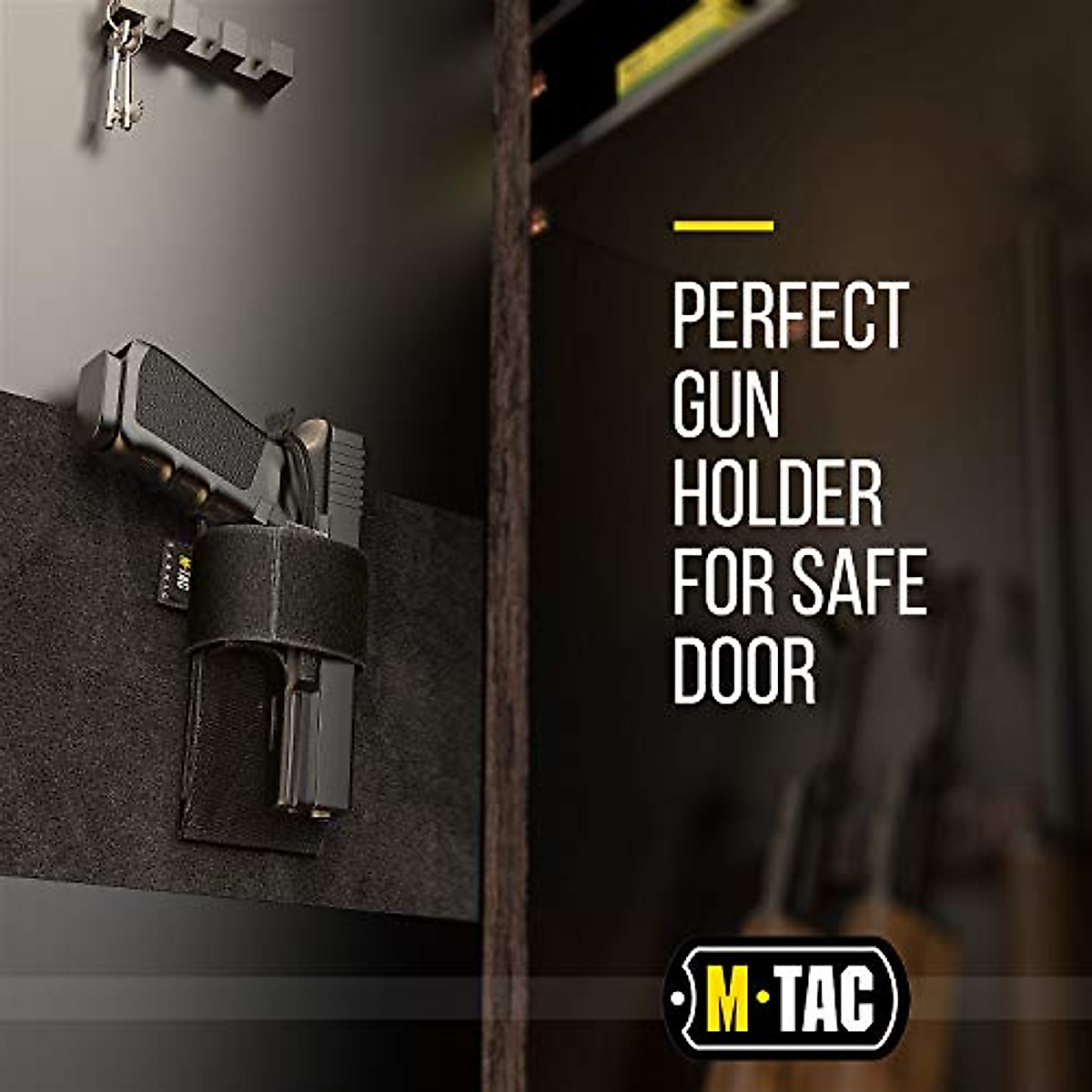 M-Tac Universal Gun Holster for Concealed Carry CCW Holster - Handgun Storage - Pistol Concealed Carry Holster for Men and Women (Black)