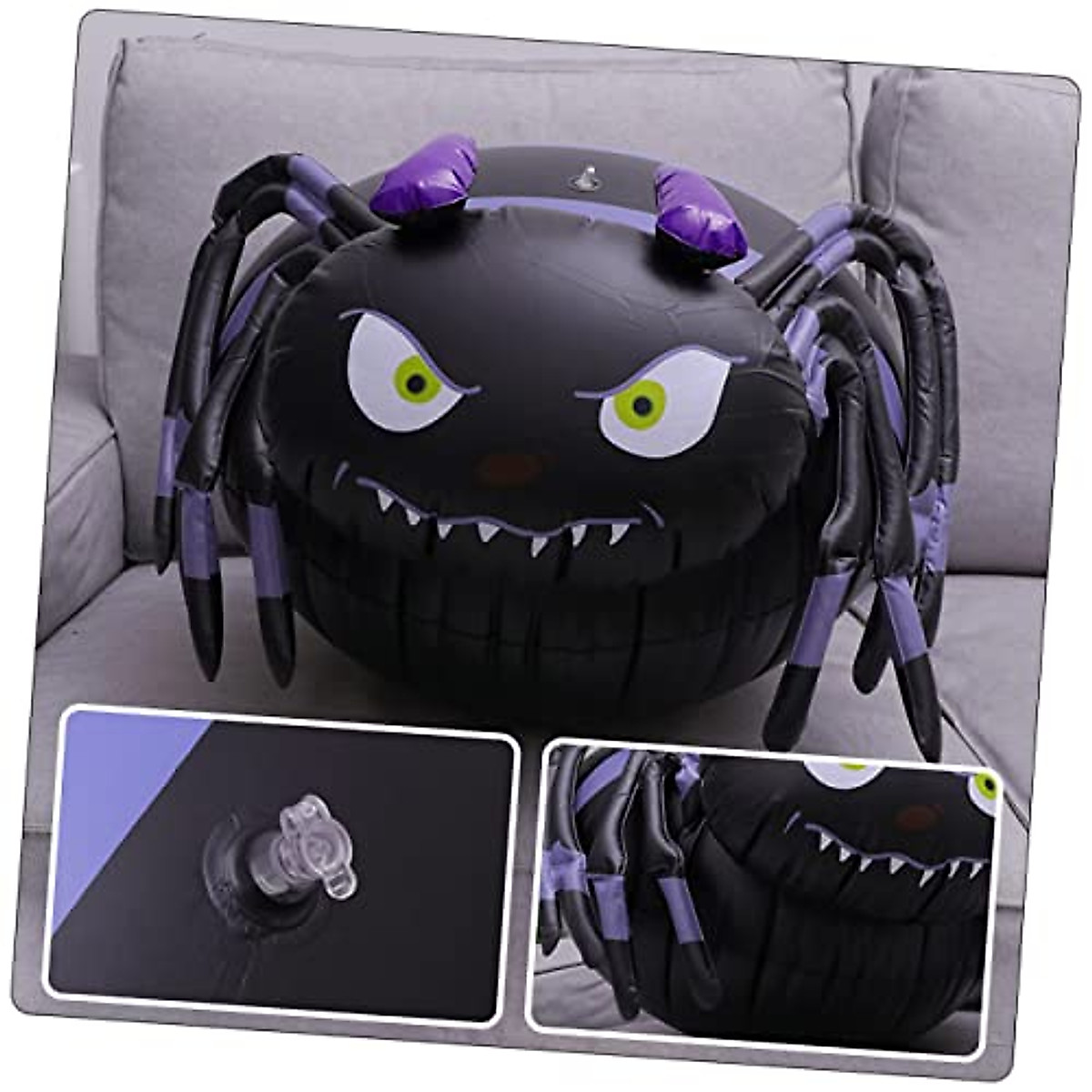 MUSISALY 3pcs Blow Favor Up Plaything PVC Creative Balloon Birthday Giant Spider Halloween Inflate Decorations Outdoor Garden Toys Toy Party Prop Inflatables Yard Home Holiday