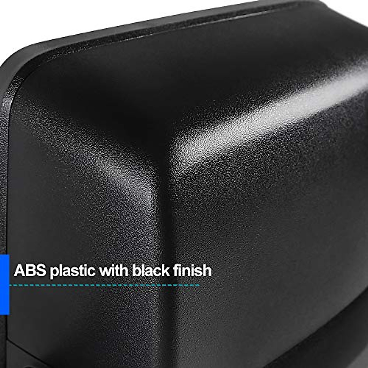 Spec-D Tuning Black Power Heated BSM Tow Mirrors w/Amber LED Signals Compatible with 2007-2021 Toyota Tundra, 2008-2017 Toyota Sequoia