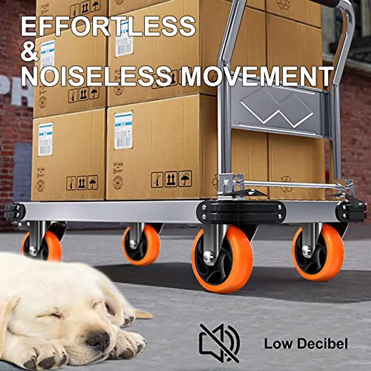 QNCZ 4" Caster Wheels, Outstanding Casters Set of 4 Heavy Duty, Silent Industrial Casters, Locking Casters Wheels for Furniture, Castor Wheels for Cart, Workbench.