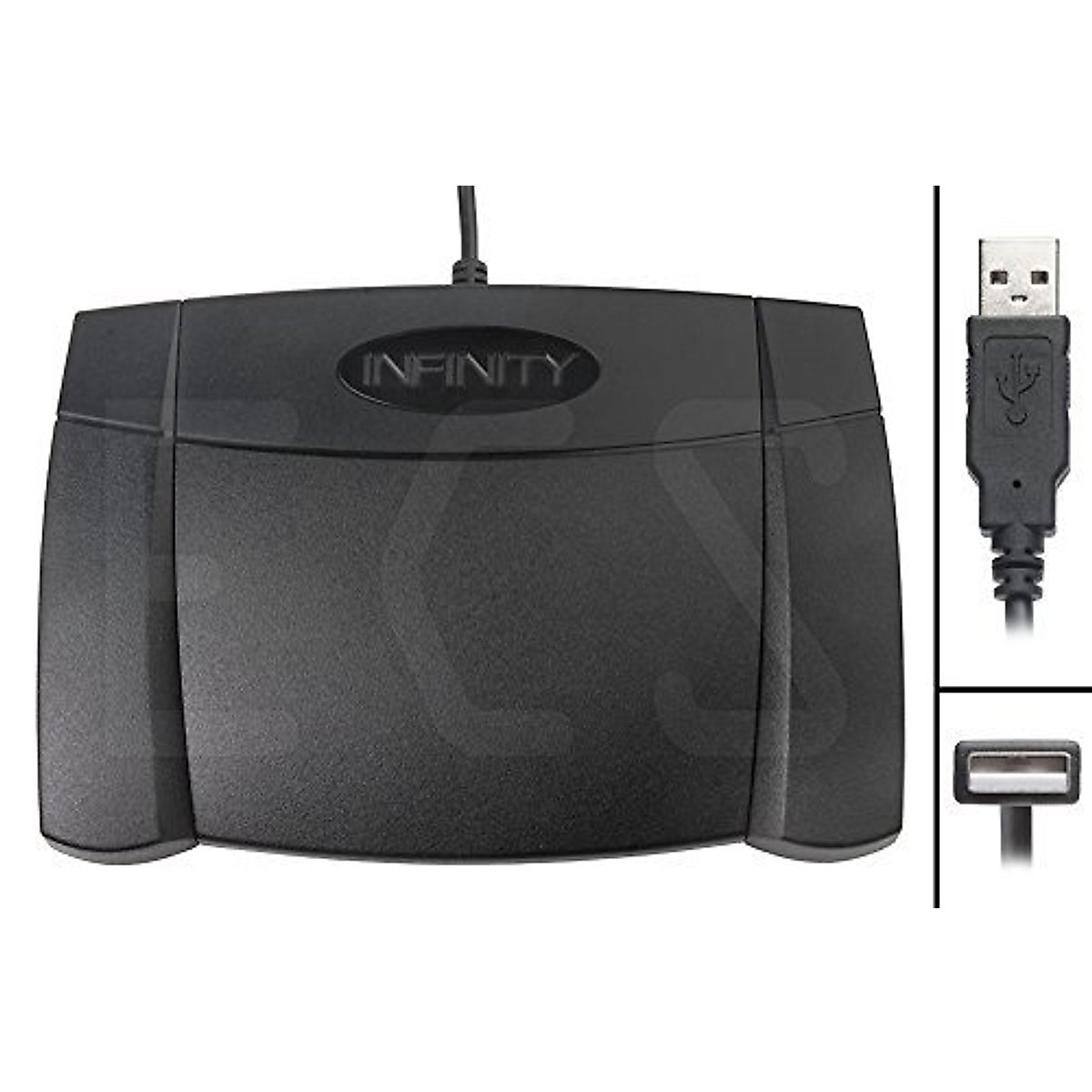 Executive Communication Systems Infinity 3 USB Foot Pedal Control with Computer Plug In, one unit