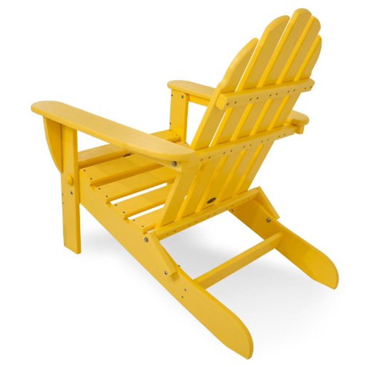 POLYWOOD AD5030LE Classic Folding Adirondack Chair, Lemon