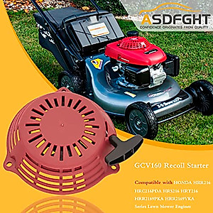 GCV160 Pull Start Recoil Starter Fit for Honda GCV135 GCV160 EN2000 Hru19 GC135 GC160 Parts Generator Engine Motor Replace 28400-Zl8-023ZA GCV160 Recoil Pull Starter