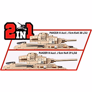 COBI Historical Collection World War II Panzer III Ausf. J Tank