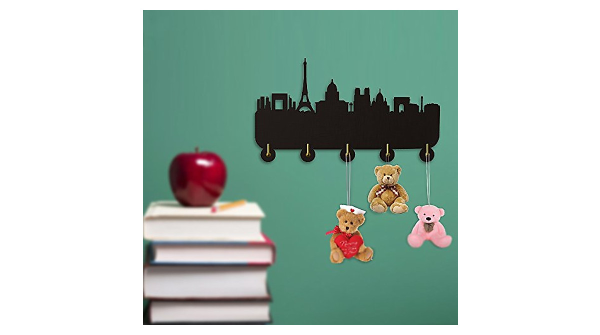 Paris Skyline Wall Hooks - Modern Decor for Home