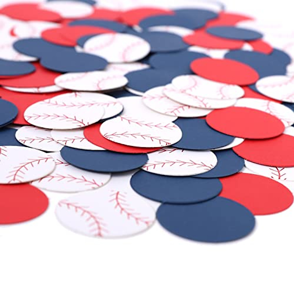 180pc Baseball Confetti for Party - Table Decoration, Sports Themed Birthday Decor for Baby Shower, Photo Booth Props (Baseball Confetti)