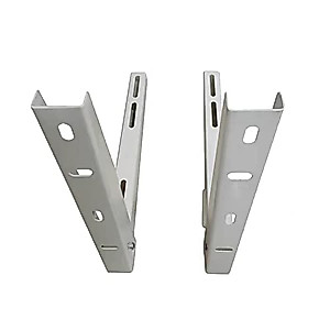 Heavy Duty Outdoor Bracket-Steel Plate, ,Air Conditioner Support Brackets,AC Bracket Stand for Mounting Mini Split Fits 7000-12000 Btu Units,Two-Way mounting Design,Support up to 260lbs.