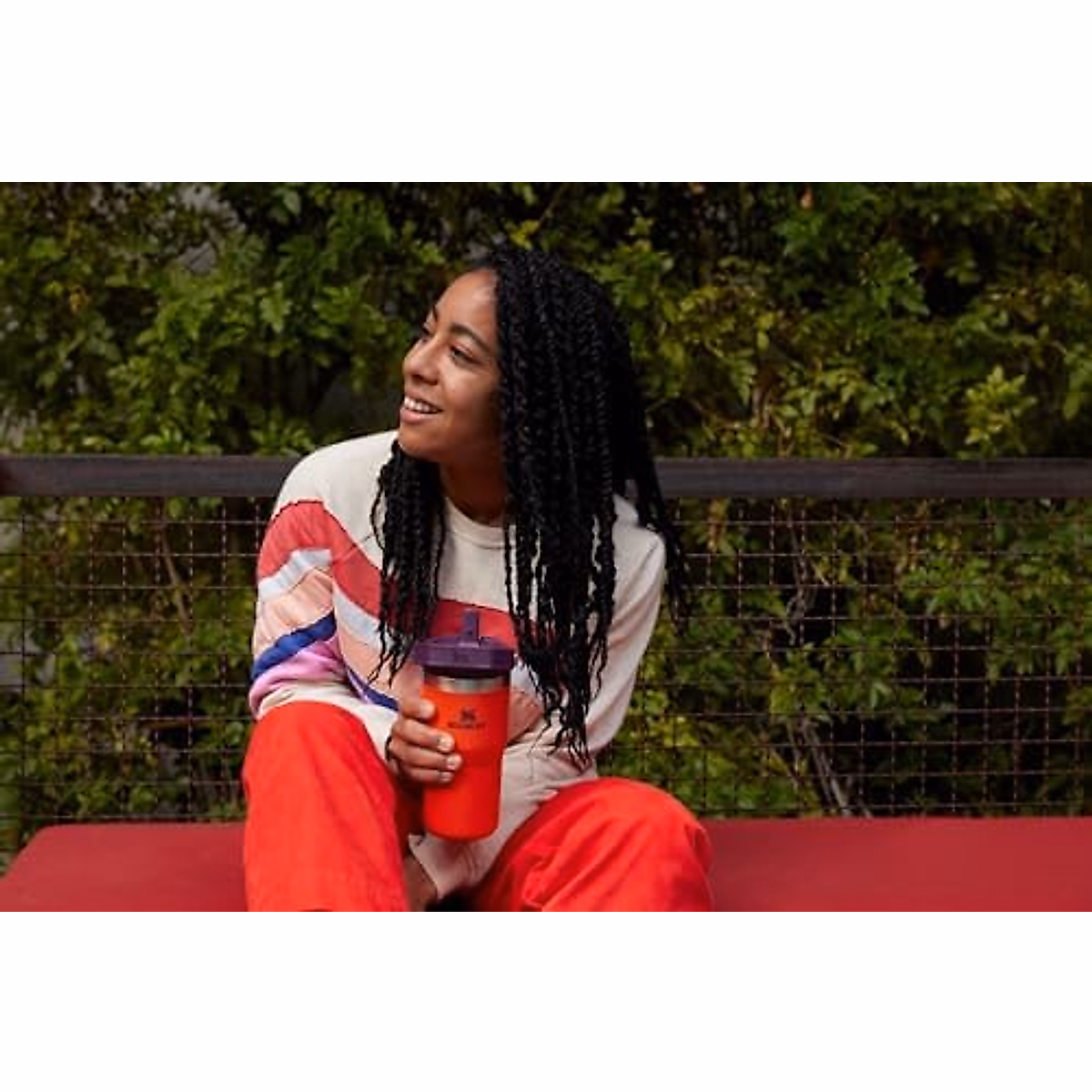 Stanley IceFlow Fast Flow Water Bottle 24 oz | Angled Spout Lid | Lightweight and Leakproof for Travel and Sports | Insulated Stainless Steel | BPA-Free | Ash