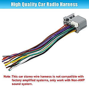 Radio Wiring Harness Replacement Replacement for Honda Civic Accord CRV CRZ Odyssey Fit Pilot Crosstour Ridgeline Car Stereo Wire Harness Power Speaker Adapter