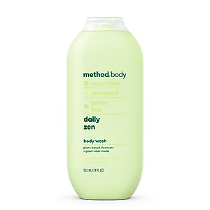 Method Body Wash, Daily Zen, Paraben and Phthalate Free, 18 oz (Pack of 1), Detoxifying