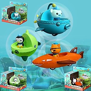 Crasoldiers GUP Toy, 3Pcs GUP Racers Vehicle Rescue Ship Pull Back,Gup-A|Gup-B|Gup-E, Gup Speeder Includes 3 Vehicle and 3 Figure for Boys Girls Christmas Birthday Gifts (with Gift Box)