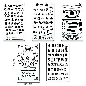 Vexko Scrapbook Bullet Journal Kit: 1 Scrapbook: [7X7 Inches] 20 Sheets, Hardcovers, Black Pages + Scrapbook Supplies: 5 Stencils, 10 Metallic Markers, 3 Sheets of Photo Corners | DIY Photo Album