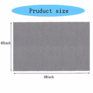 40x59 INCH Black Mesh Fabric, Nylon Netting Fabric for Sewing, Backpack Pocket, Mesh Bag, Netting Clothes
