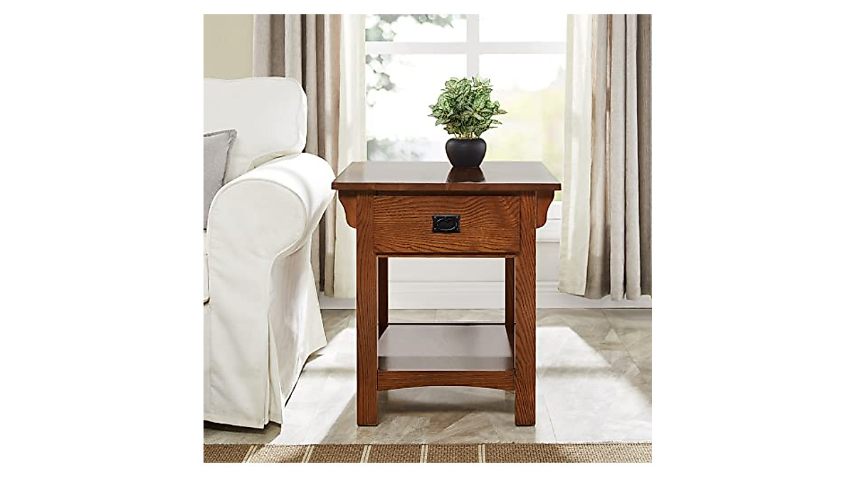 Leick Home 8222-SC Mission Impeccable End Table with Locking Secret ...
