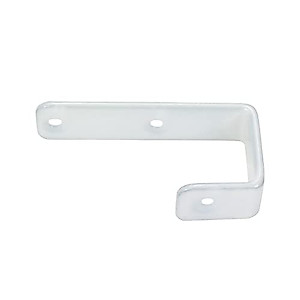 Mcredy 10 PCS Bed Ladder Hook 1" Inside Width Hooks L Shaped White with Screws