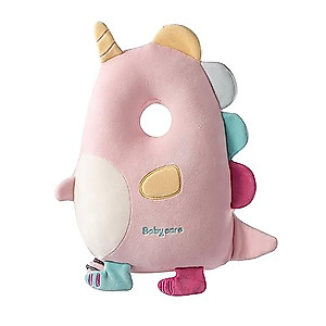 bc babycare Baby Head Protector Backpack, Toddler Infant Head Protection for Baby Walking,Adjustable Velcro Baby Backpack for Baby Crawling Back Safety Pad(Unicorn)