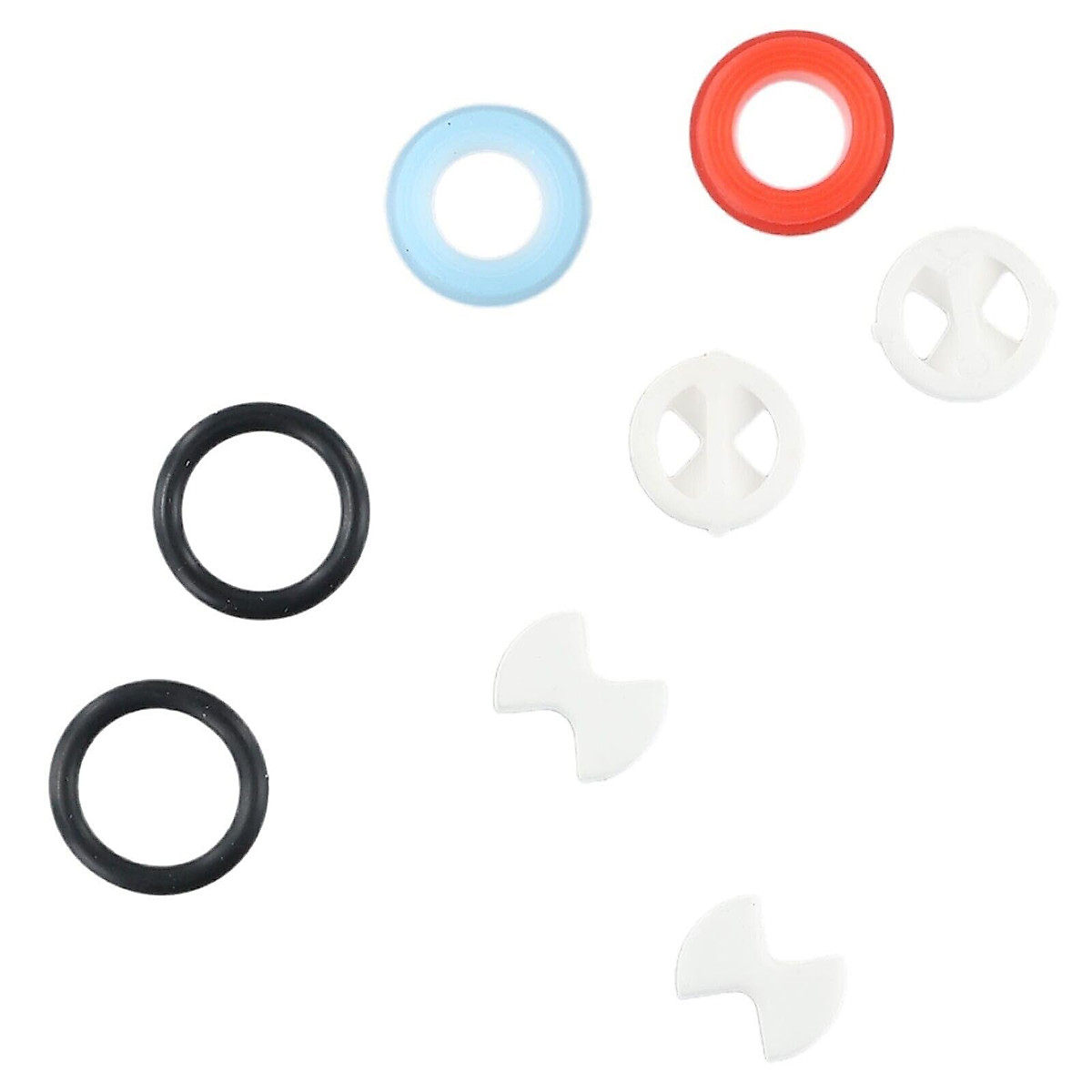 8 Pcs Pleochroic Faucet Washers Ceramic Disc Cartridges Silicon Washer Insert Turn Replacement for Valve Tap Faucet Parts