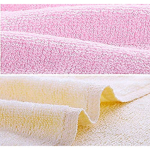 YiYaYo Absorbent Washcloths Bamboo Towel Set 10 Pack for Bathroom-Hotel-Spa-Kitchen Multi-Purpose Fingertip Towels & Face Cloths 12'' x 12''