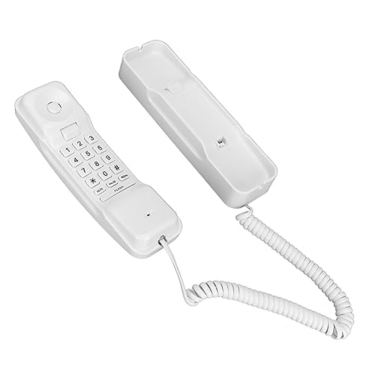 Modern Wall-Mounted Landline - Handset Corded Telephone for Home Business Hotel Guest Room - Easy Installation Wall-Mountable Corded