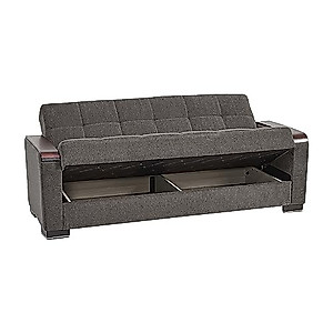 Sweet Home Stores Sofa Bed, Sofabed, Gray-319