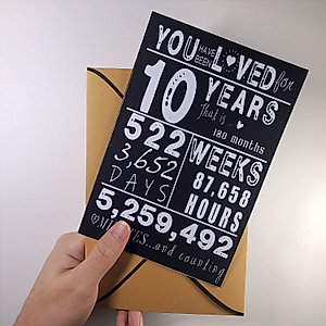 Sutjxc 10th Birthday Card for Girls & Boys, Perfect Bday Gifts for 10-Year-Old Grandkids, Niece, Son, Daughter, and Best Friend