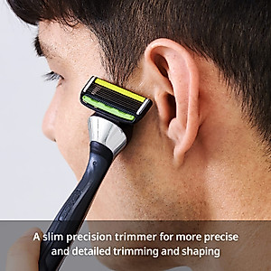 Dorco Pace 6 Pro - Six Blade Razor System with Trimmer - 2 Replacement Handles (Handles Only)