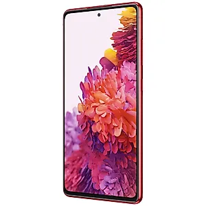 SAMSUNG Galaxy S20 FE (128GB, 6GB) 6.5" 120Hz AMOLED, Snapdragon 865, IP68 Water Resistant, Dual SIM GSM Unlocked (Global 4G LTE) International Model SM-G780G/DS (Wireless Charger Bundle, Red)