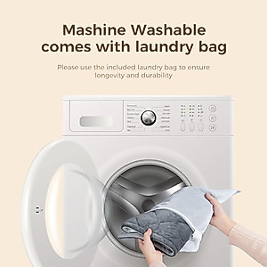 OCOOPA Women Gifts, Weighted Heating Pad for Back Pain & Cramps Relief, 3.4lb 17''x33'' XL Electric Heating Pad for Neck and Shoulders, 8 Heat Settings, 6 Time Modes, Machine Washable