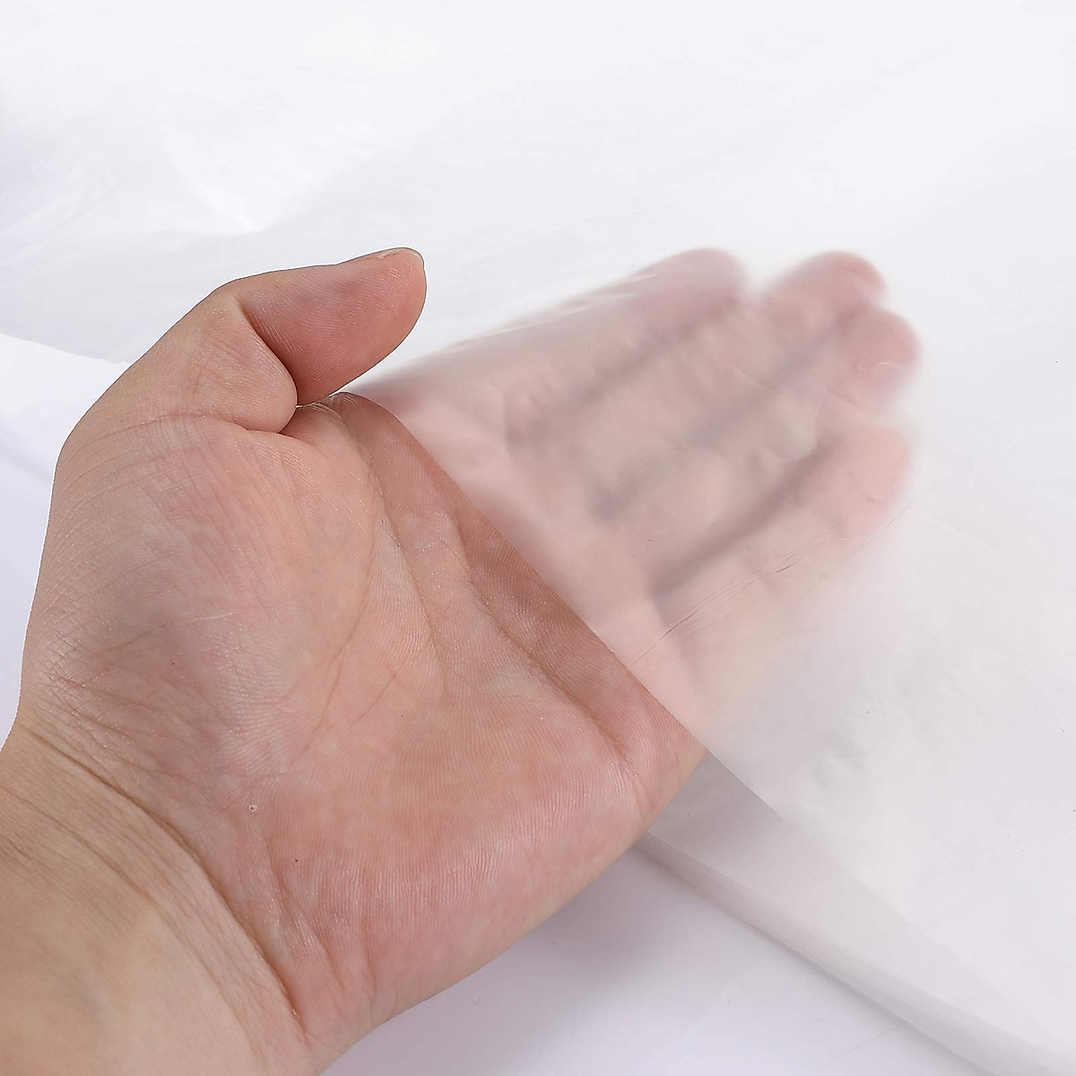 Painters Plastic Drop Cloth 13 Feet by 16 Feet Plastic Painting Tarp Waterproof Plastic Cover Clear Tarp Plastic Sheeting 1 Mil Thickness Furniture Cover