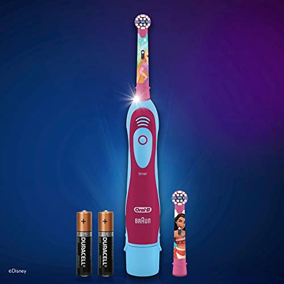 Oral-B Kid's Battery Toothbrush Featuring Disney Princess, for Kids 3+