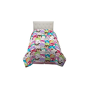 Franco Squishmallows Bedding Super Soft Microfiber Reversible Comforter, Twin, (Official Licensed Product)