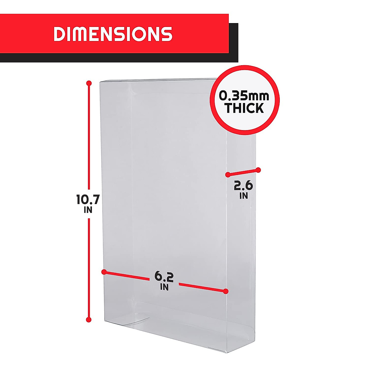 EVORETRO Action Figure Display Box Case Protector for Marvel Legends Series 6 inches Action Figure Toy Boxed -10 Pack - Ultra Clear PET Plastic, Scratch Resistant Protective Cases