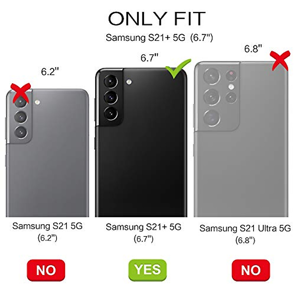 BENTOBEN Samsung Galaxy S21 Plus Case 6.7", Sparkly Glitter Slim Phone Case with 360° Ring Holder Kickstand Car Mount Supported Dual Layer Protective Cover for Samsung Galaxy S21+ Plus 5G 2021, Purple