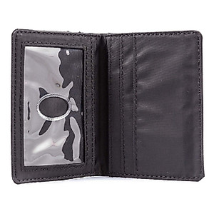 Big Skinny New Yorker Leather ID Slim Wallet, Holds Up to 24 Cards, Lightweight,Slim, Black