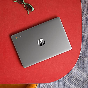HP Chromebook 14a-ne0013dx 14-inch HD Laptop Intel Celeron N4120 4GB RAM 64GB eMMC, Chrome OS, Gray (Renewed)