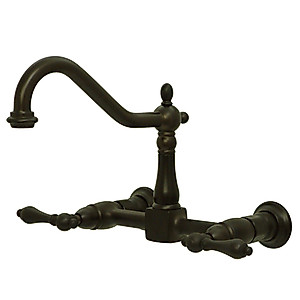 Elements of Design Nuvo Elements of Design ES1245AL New Orleans 8" Center Wall Mount Kitchen Faucet, 8-1/2", Oil Rubbed Bronze