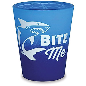 Cape Shore Velvet Shot Glass - Shark Bite Me Ideal for Coffee Espresso, Tea, Parties, Housewarming