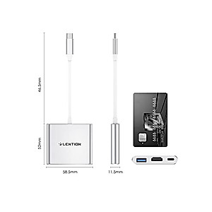 LENTION 3-in-1 USB C Hub with 100W Power Delivery, USB 3.0 & 4K HDMI for 2022-2016 MacBook Pro, New Mac Air/Surface/Chrome/Steam Deck, More, Stable Driver Adapter (CB-C14, Silver)