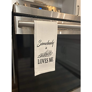 Somebody in Kentucky Loves Me Tea Towel