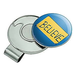 GRAPHICS & MORE Ted Lasso Believe Golf Hat Clip with Magnetic Ball Marker