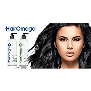 DrFormulas Conditioner, 16 oz - HairOmega Sulfate Free with Deep Conditioning Moroccan Argan, Jojoba, Avocado Oils For Thin, Dry, Damaged Hair, Color Treated Hair Safe