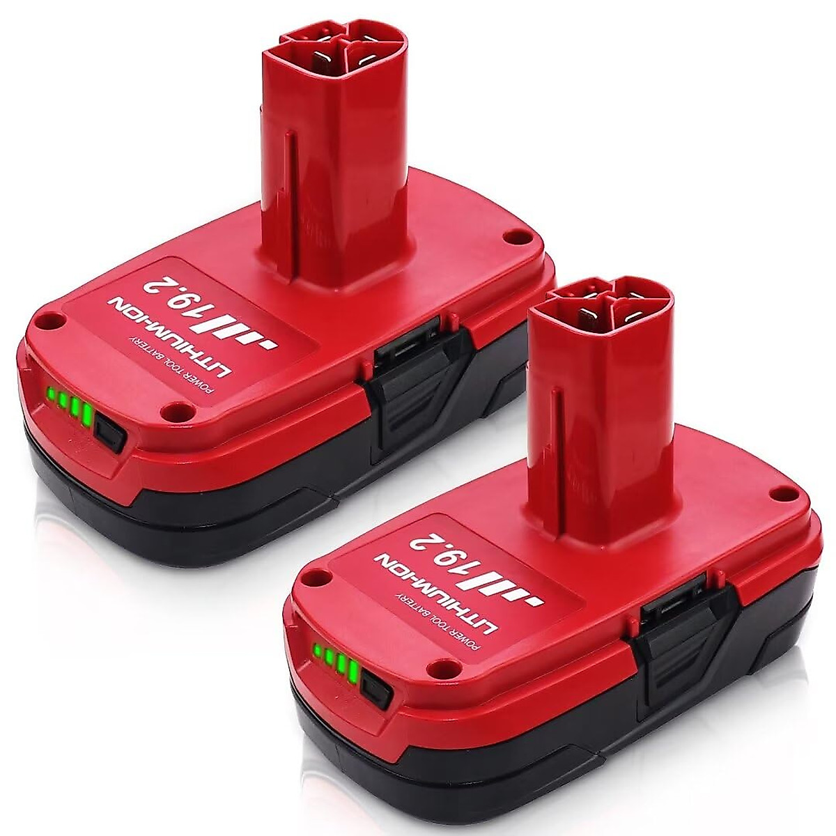 2 Packs 3.0Ah Diehard 19.2V C3 Battery Replacement for Craftsman 19.2 Volt Battery Li-ion Compatible with Craftsman 315.pp2011 315.pp2020 315.113753 130279005 1323903 11375 315.115410 Batteries(Red)