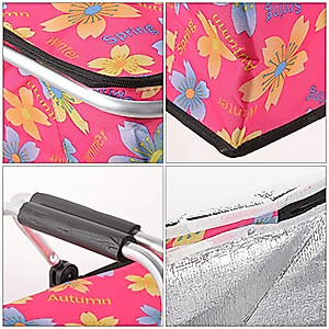 Healifty Lunch Bag Insulated Food Delivery Bag Pastry Pizza Pie Carrier Camping Lunch Bag Hot Cold Food Transport Bag for Travel Beverages Pizza Grocery Decorative Lunch Bag