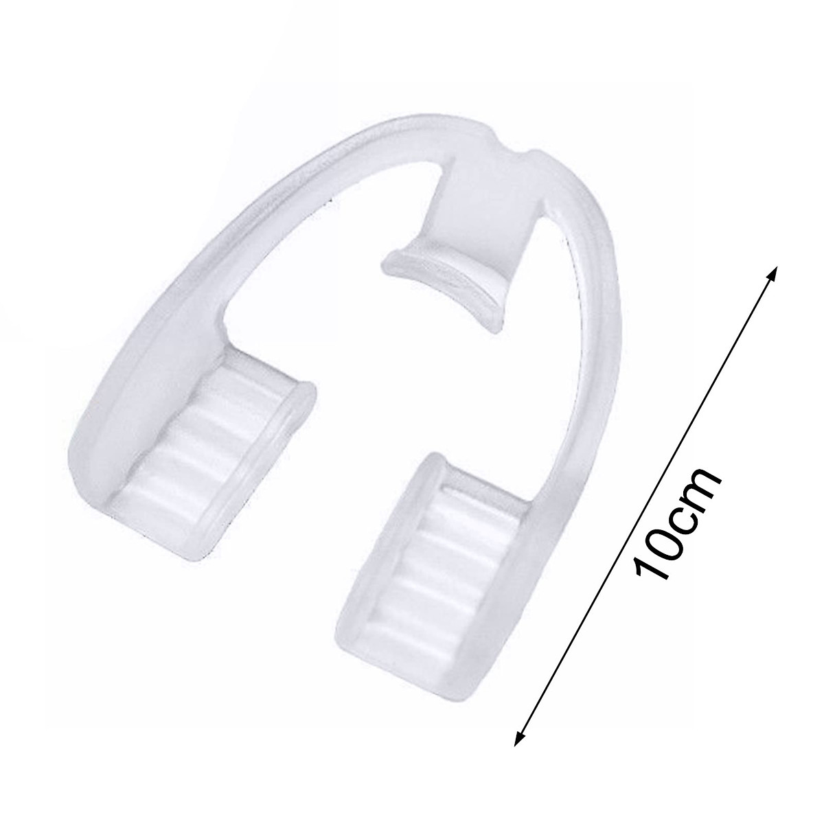 2Pcs Wave-Design Tooth Brace, Nighttime Protection for Teeth, Mouth Guard for Grinding Teeth, Eliminates Teeth Clenching, Comfortable Custom Mouth Guard for Stops Bruxism Transparent