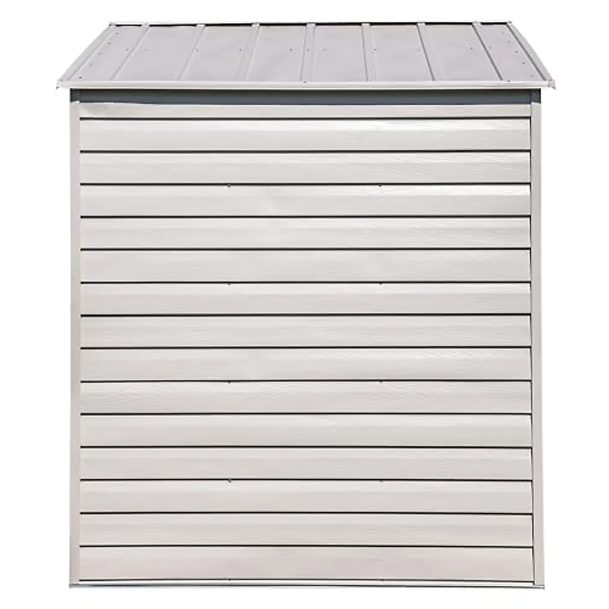 Arrow Select 8' x 6' Outdoor Lockable Steel Storage Shed Building, Flute Grey