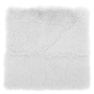 10 Inches Faux Fur Plush Cushion Fluffy Small Area Rug, Mini Square Faux Fur Rug, Small Rugs Fluffy Faux Fur, Pink Small Luxury Background for Jewelry, Nail Art, Photos, Product Display(White)