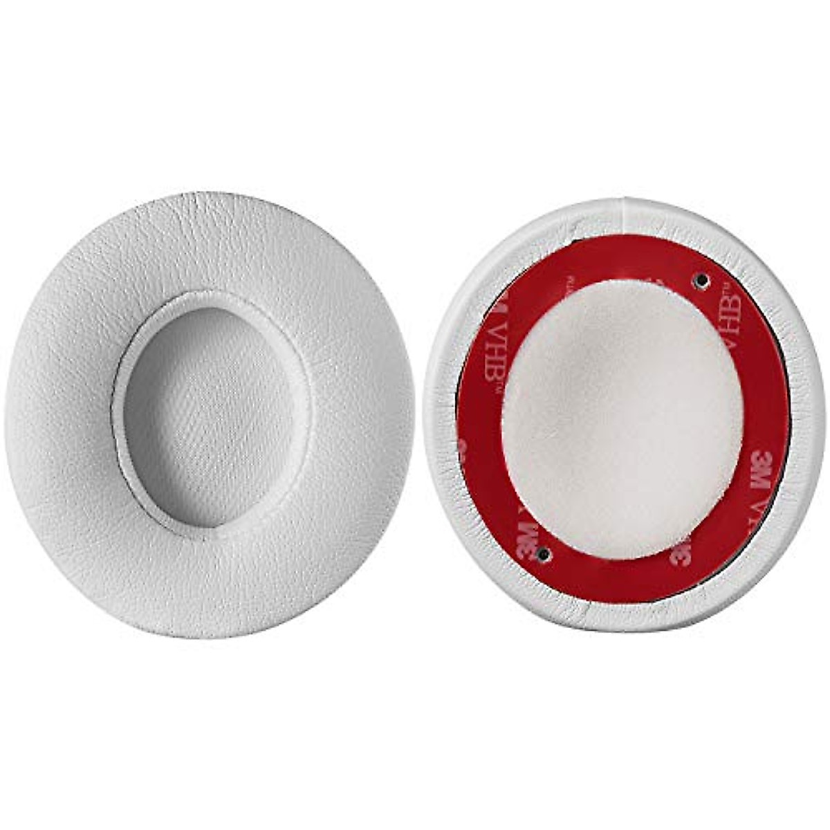 Replacement Ear Pads for Solo 2, Ear Cushions wih Memory Foam Compatible with Beats Solo2/ Solo3 Wireless Headphones(1Pair White)