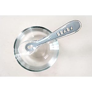 BEABA Toddler's Self-Feeding Spoon Set with Travel Case, Original Silicone Baby Spoons, Baby Essentials, Baby Spoons, Travel Set, Baby Gifts, Sage + Cloud